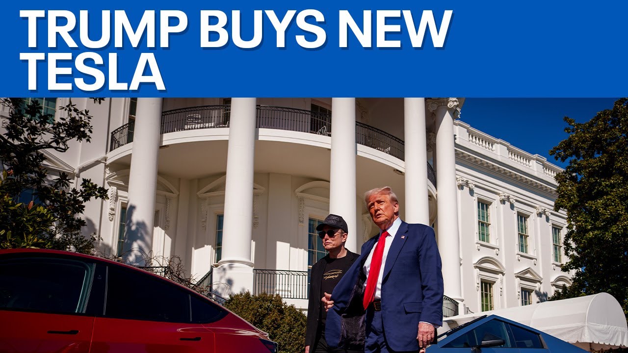 Trump buys Tesla from Elon Musk after stocks slump | KTVU - YouTube