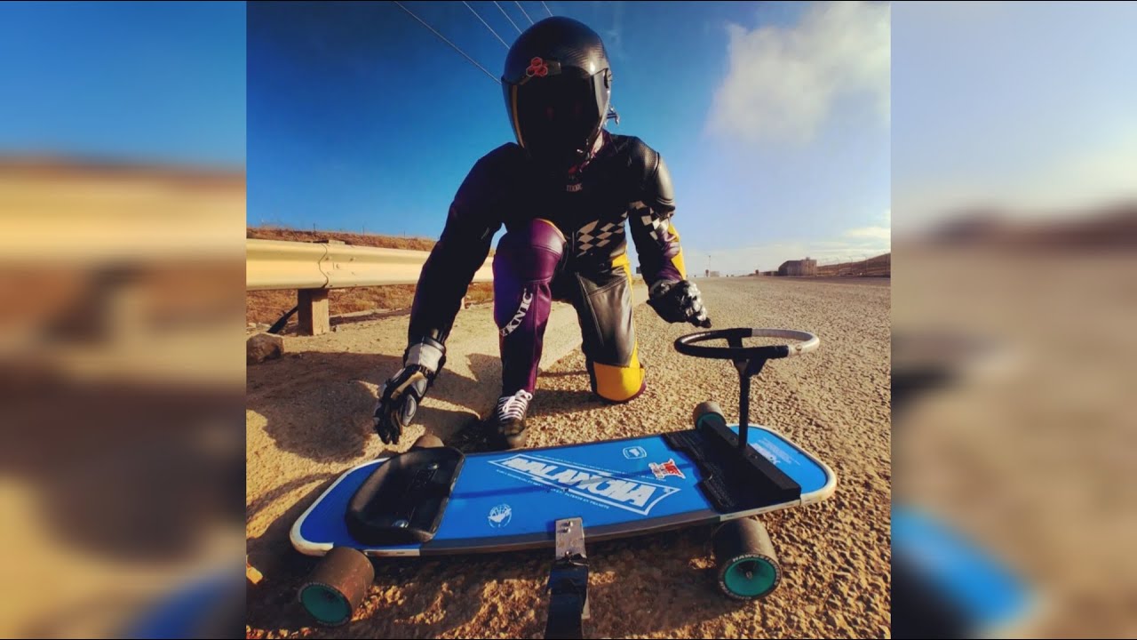 Riding an Avalancha Apache push cart down Badlands. - YouTube