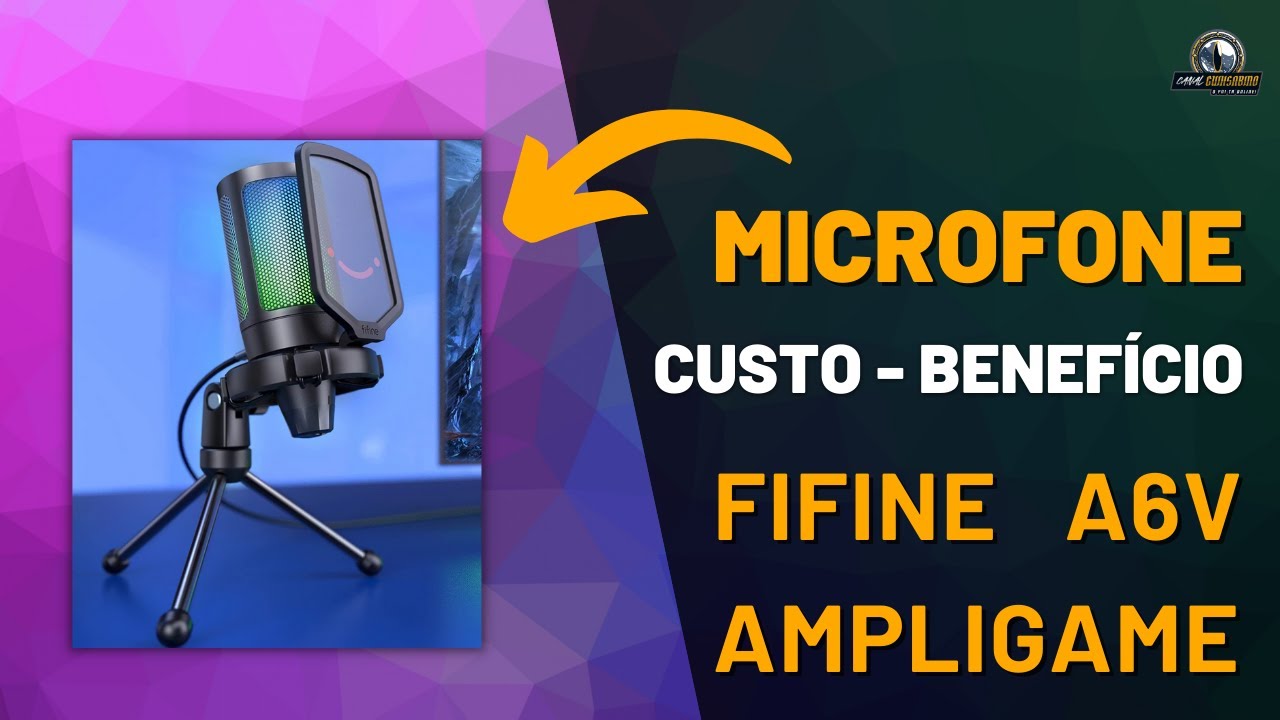 Review Microfone FIFINE a6V Ampligame RGB - Bom e barato 🎤 - YouTube
