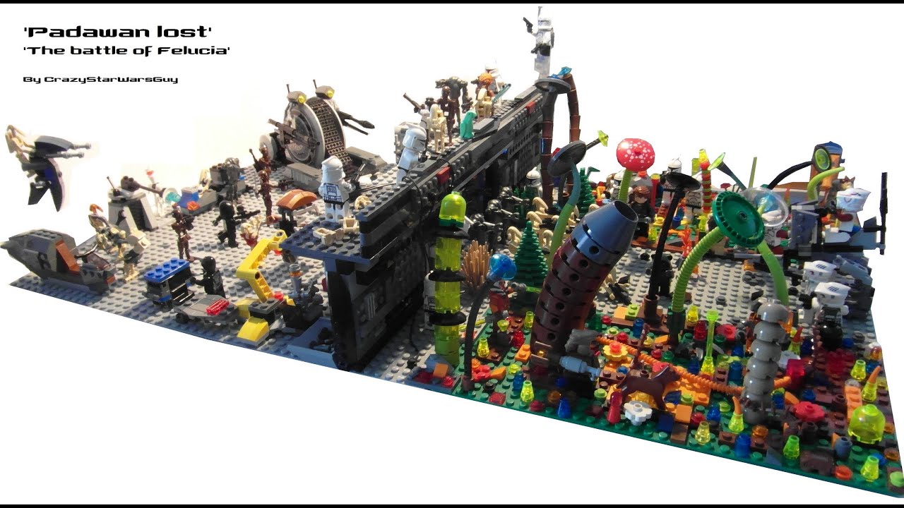 LEGO Star Wars MOC - The battle of Felucia; 'Padawan Lost' - YouTube