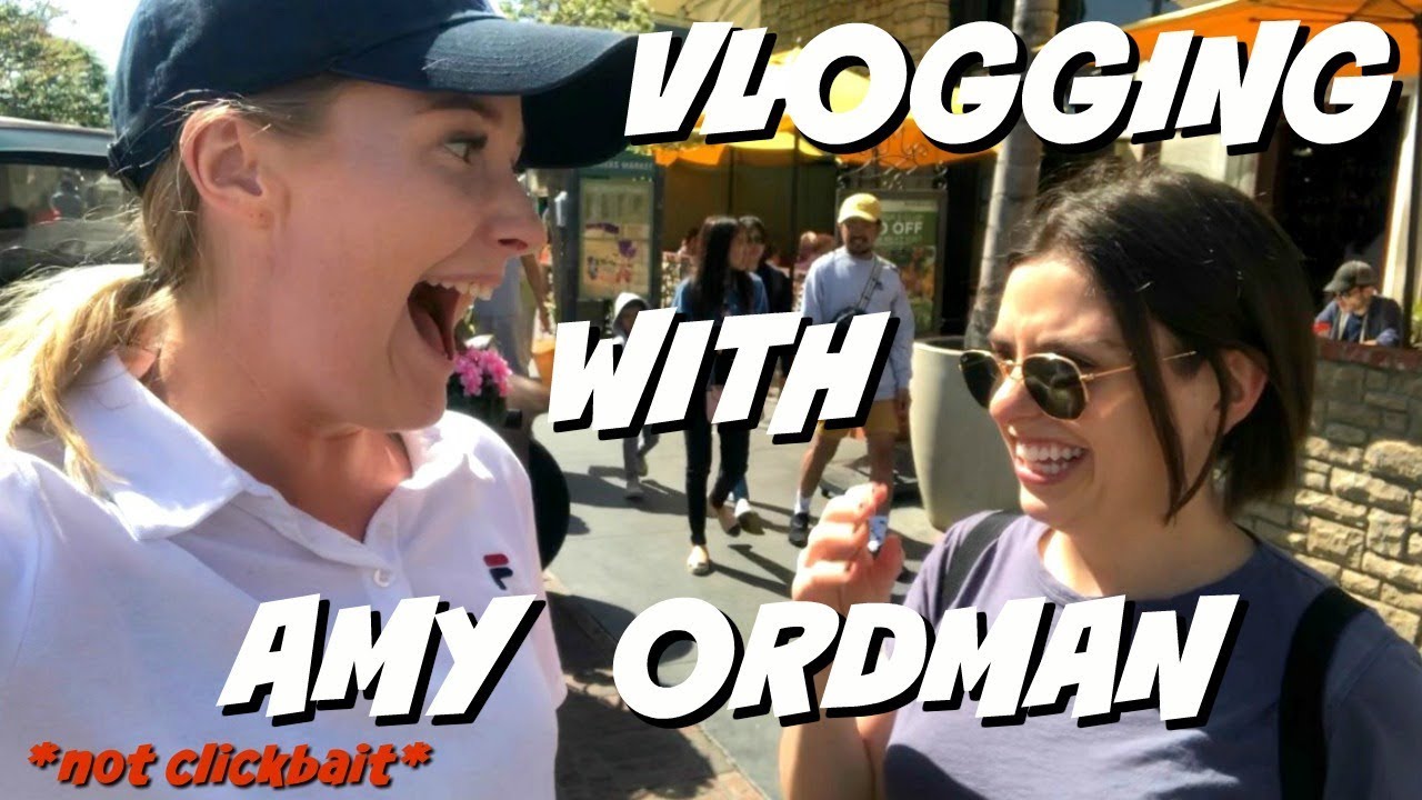 VLOGGING WITH AMY ORDMAN AT THE GROVE - YouTube