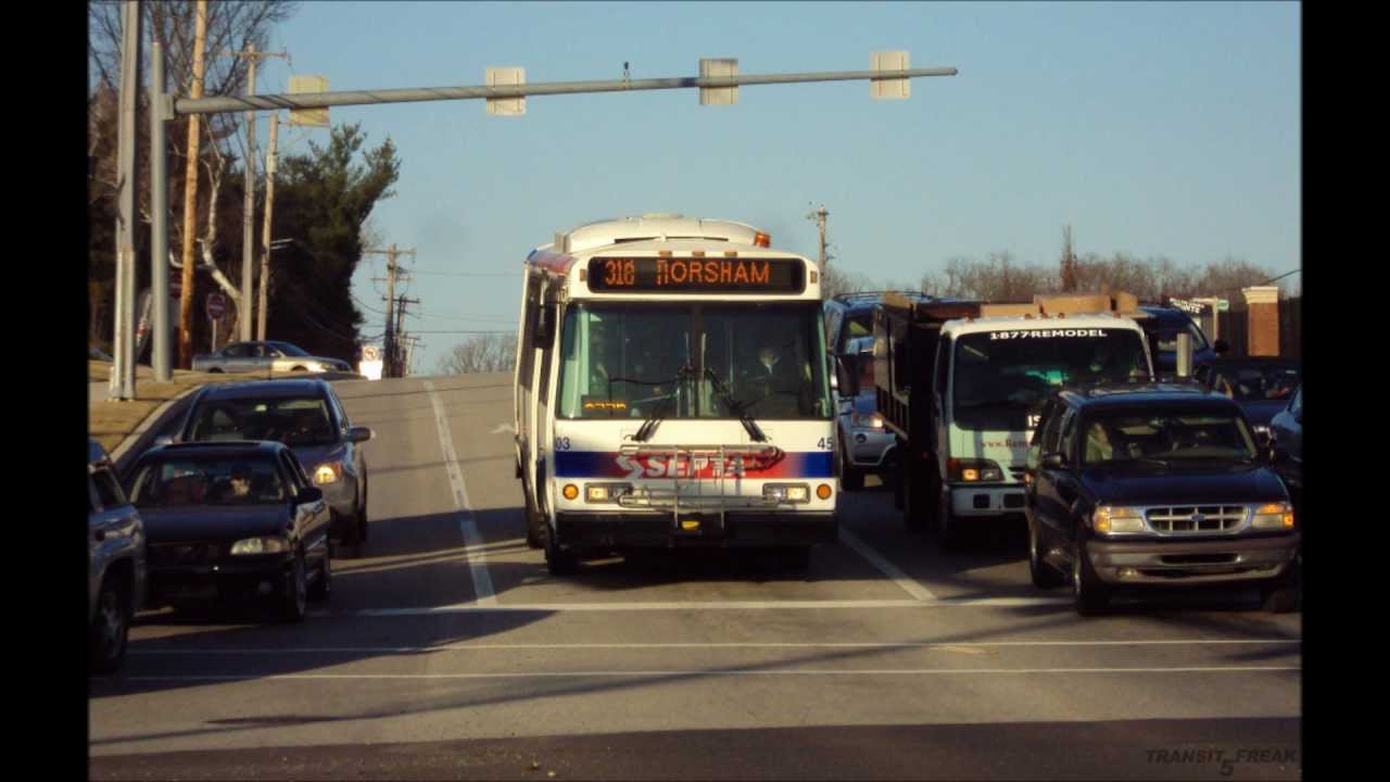 SEPTA 2001 El Dorado Transmark RE-29 #4503 on the 310 in Horsham. - YouTube