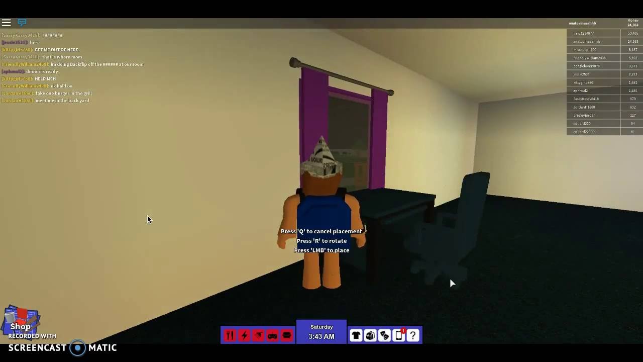 Roblox - RoCitizens: Decorating my house! (PT. 1) - YouTube