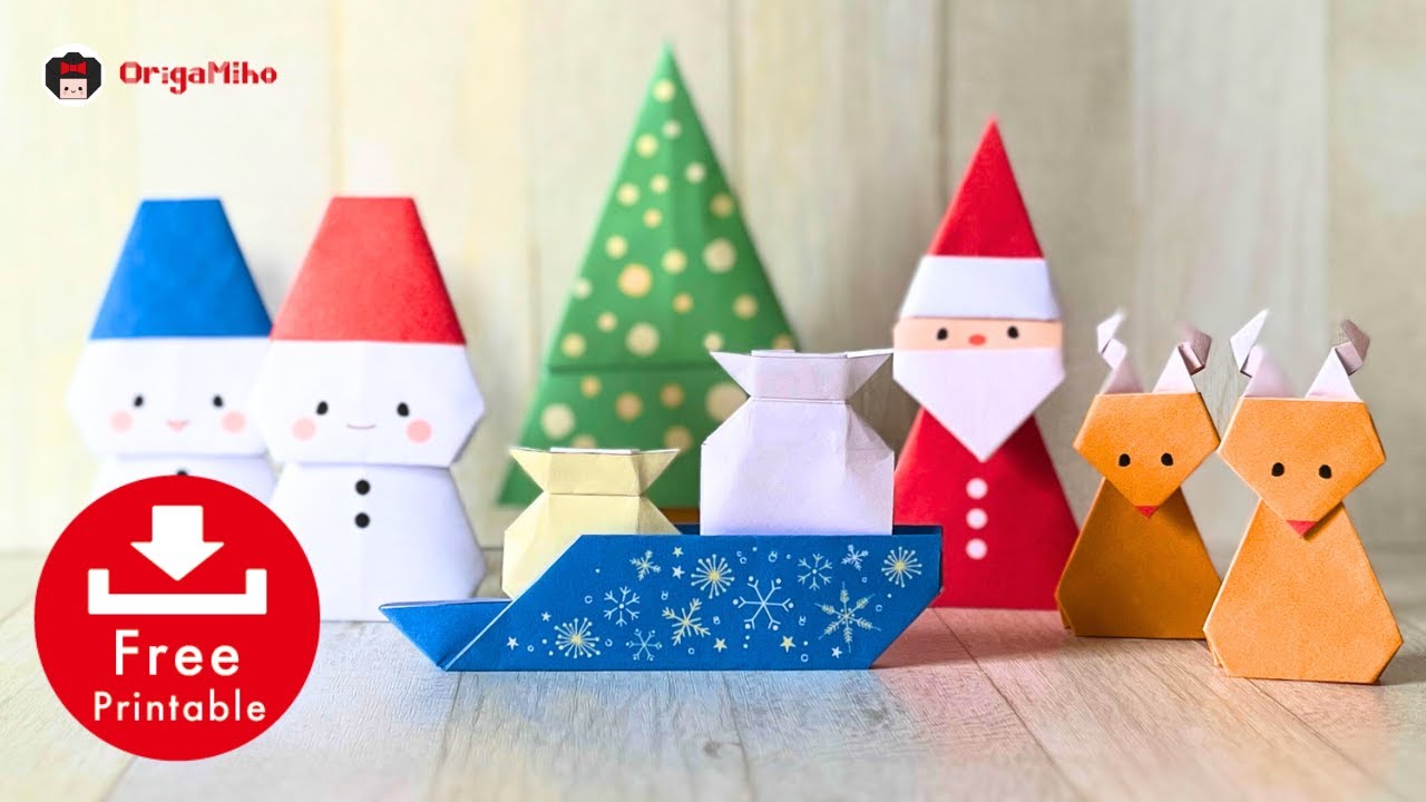 Christmas presents from an origami artist. Christmas decoration craft ...
