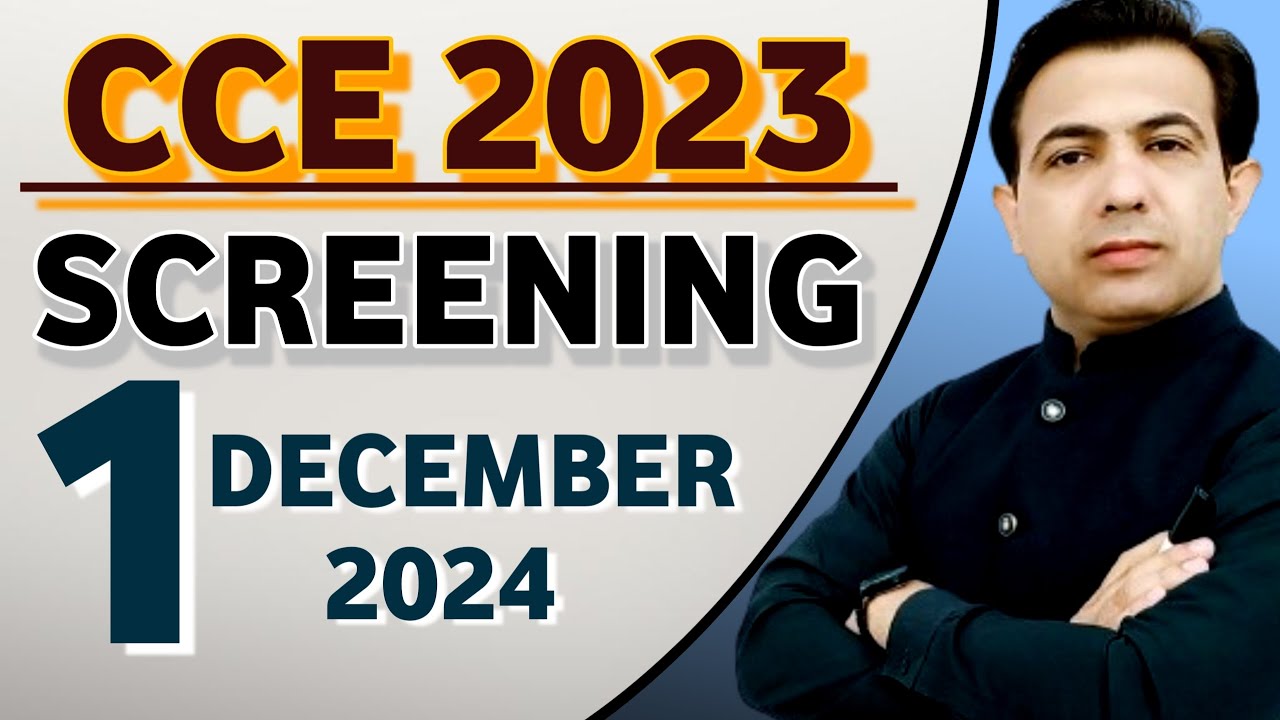 The SPSC Has Announced CCE 2023 Screening Test | CCE Screening Date ...