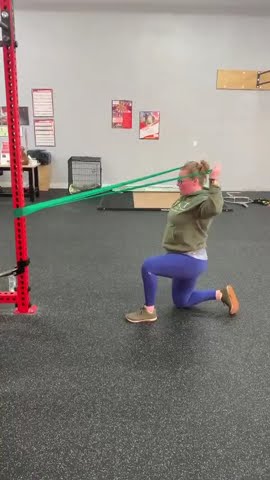 Banded Overhead Press (Facing Rig) - YouTube