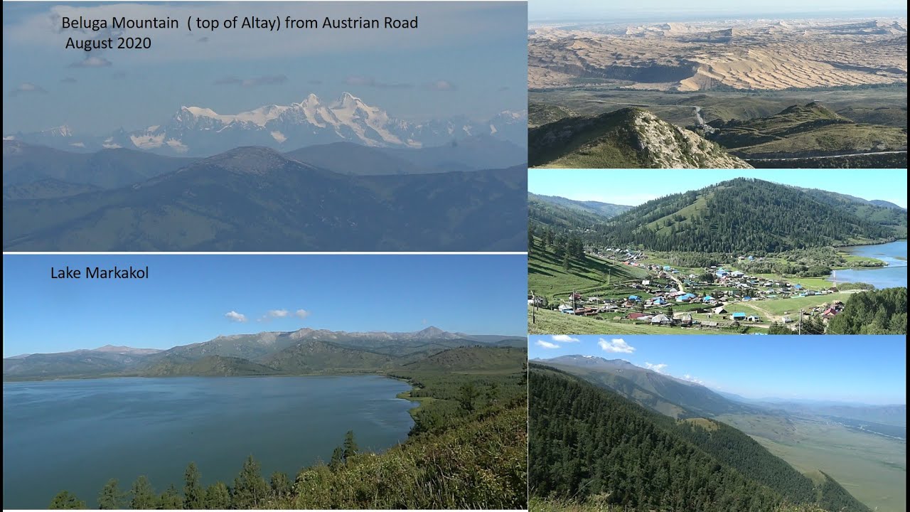 East Kazakhstan: Lake Markakol and Old Austrian Road, view of Belukha ...