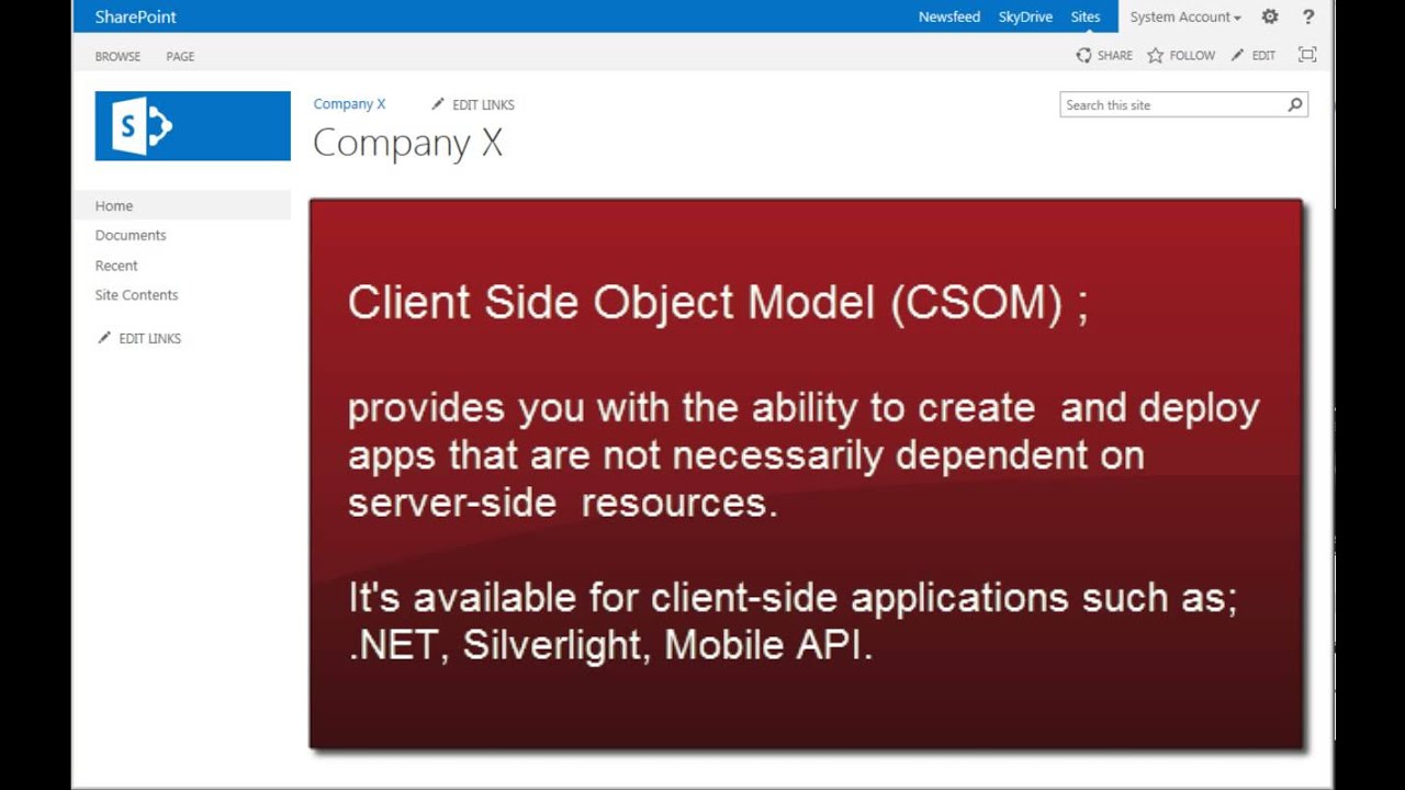 Sharepoint 2013 for Developers: Object Model Options - YouTube