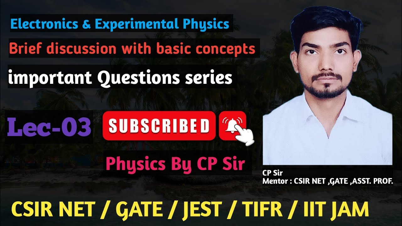 Digital Electronics || Lec- 03 || Electronics #physics #csirnet #gate # ...