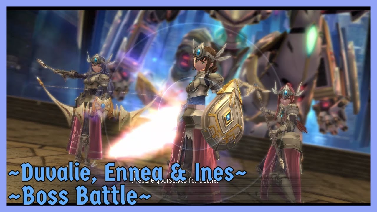 Trails of Cold Steel 3 PS4 Boss Duvalie, Ennea & Ines~Hard Mode~ - YouTube