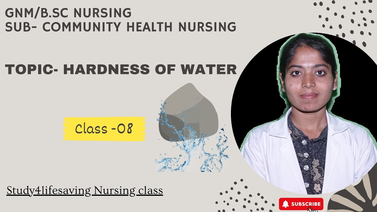 Topic- Hardness of Water | B.sc Nursing & GNM | #freeeducationforall # ...