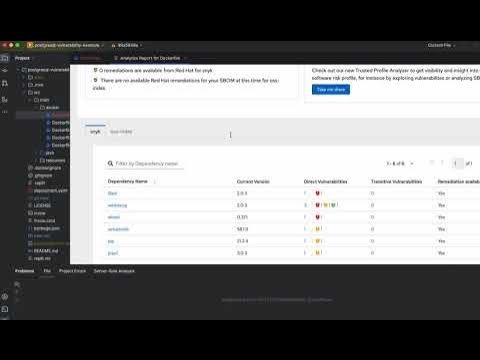 Exhort - dockerfile base images vulnerability report - YouTube