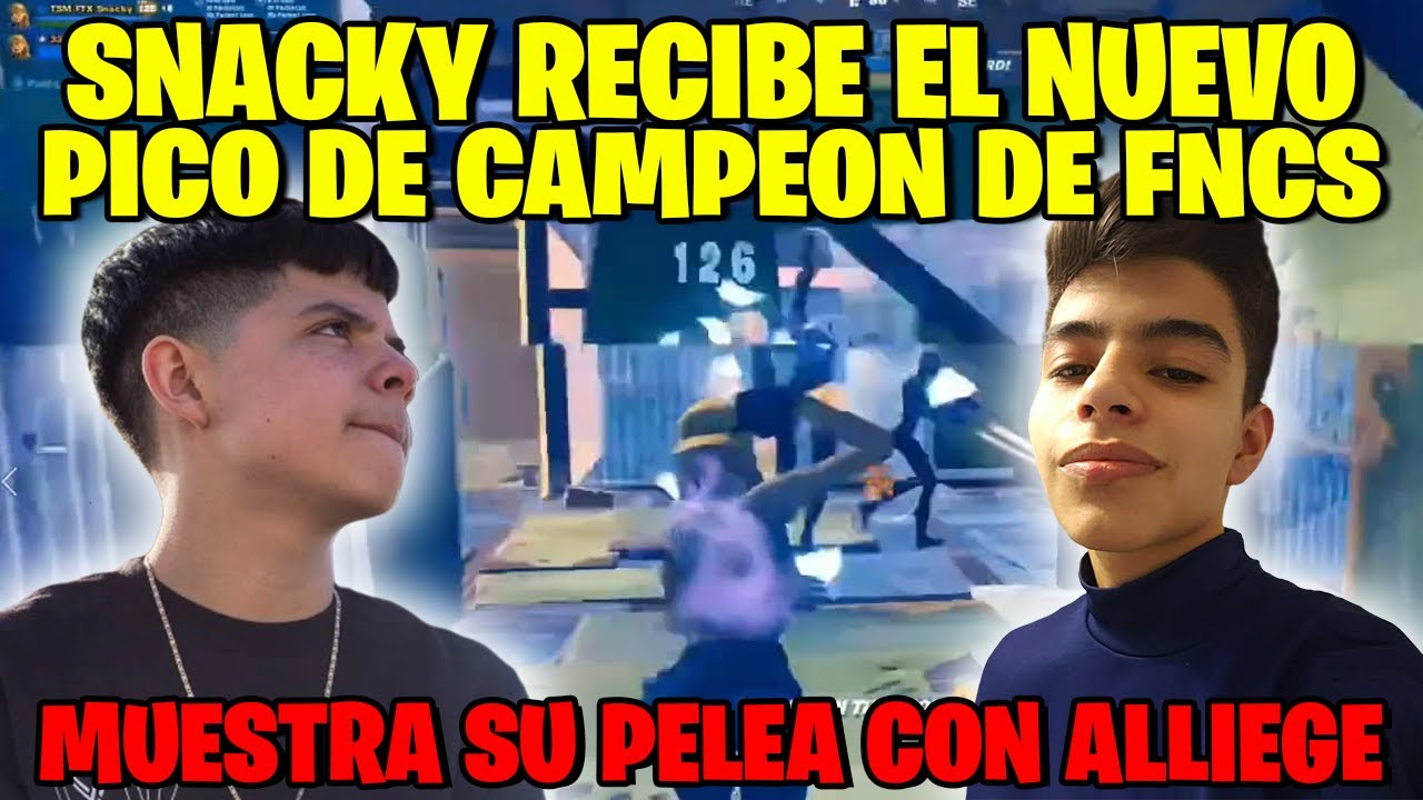 SNACKY RECIBE EL NUEVO PICO DE LA FNCS Y MUESTRA EL CLIP DONDE ES ...