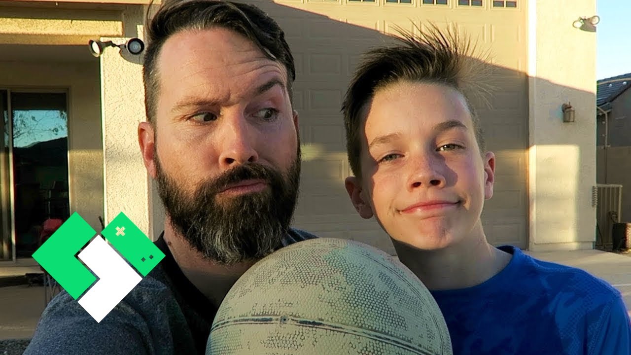 Father vs Bryce Basketball Shootout! 🏀 | Clintus.tv - YouTube