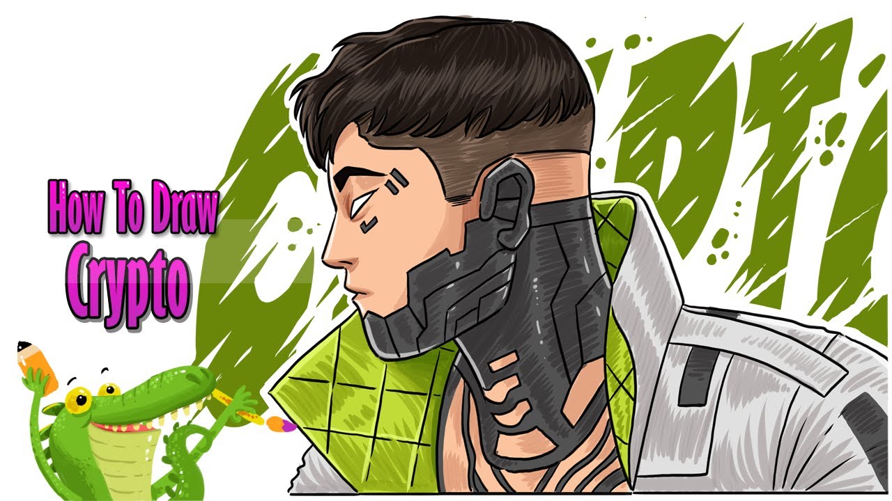 How to draw Crypto from Apex Legend - YouTube
