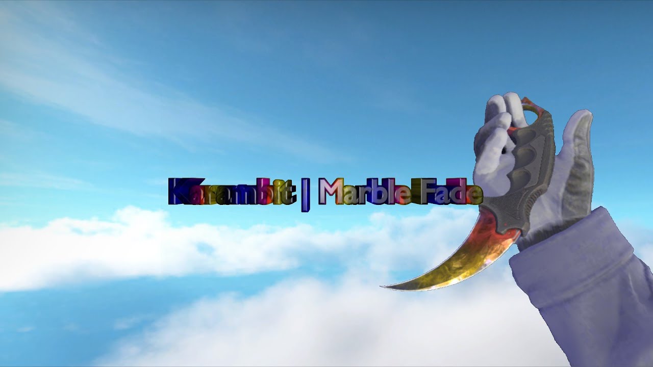 Karambit Marble Fade - CSGO Showcase - YouTube