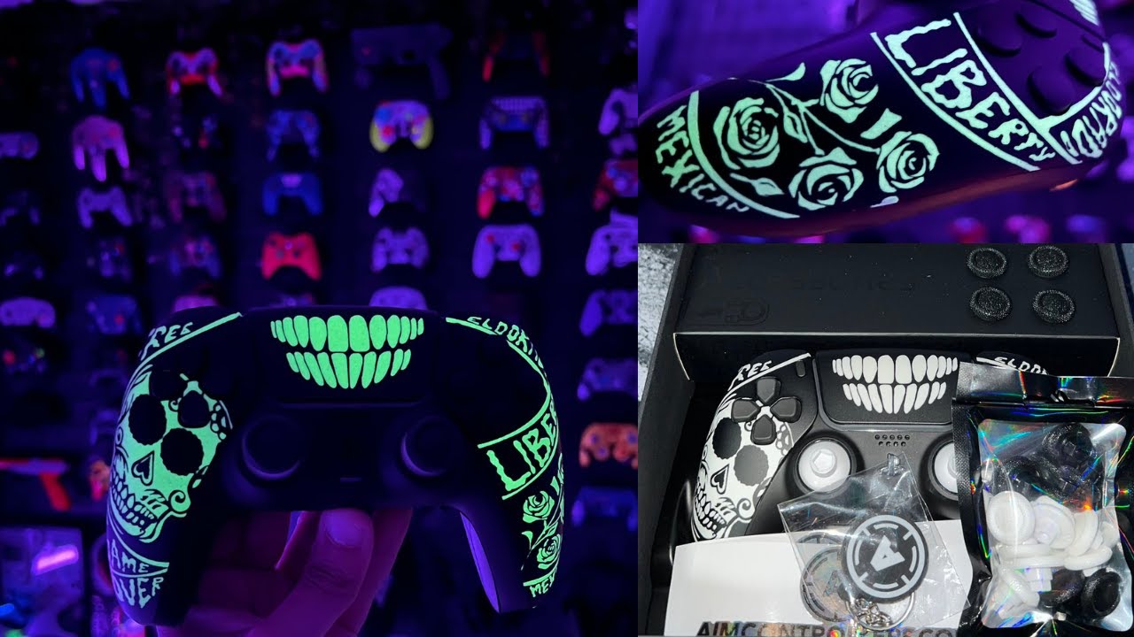 Glow in the Dark DualSense-Aim Controllers Limited Edition Review - YouTube