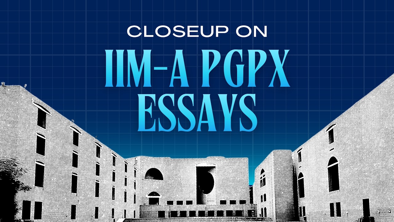 How To Write The IIM-A PGPX Essays? - YouTube