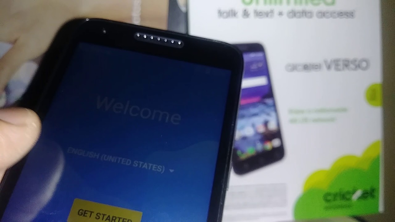 Alcatel VERSO Formatear Quitar bloqueo de Pantalla Cricket Witeless ...
