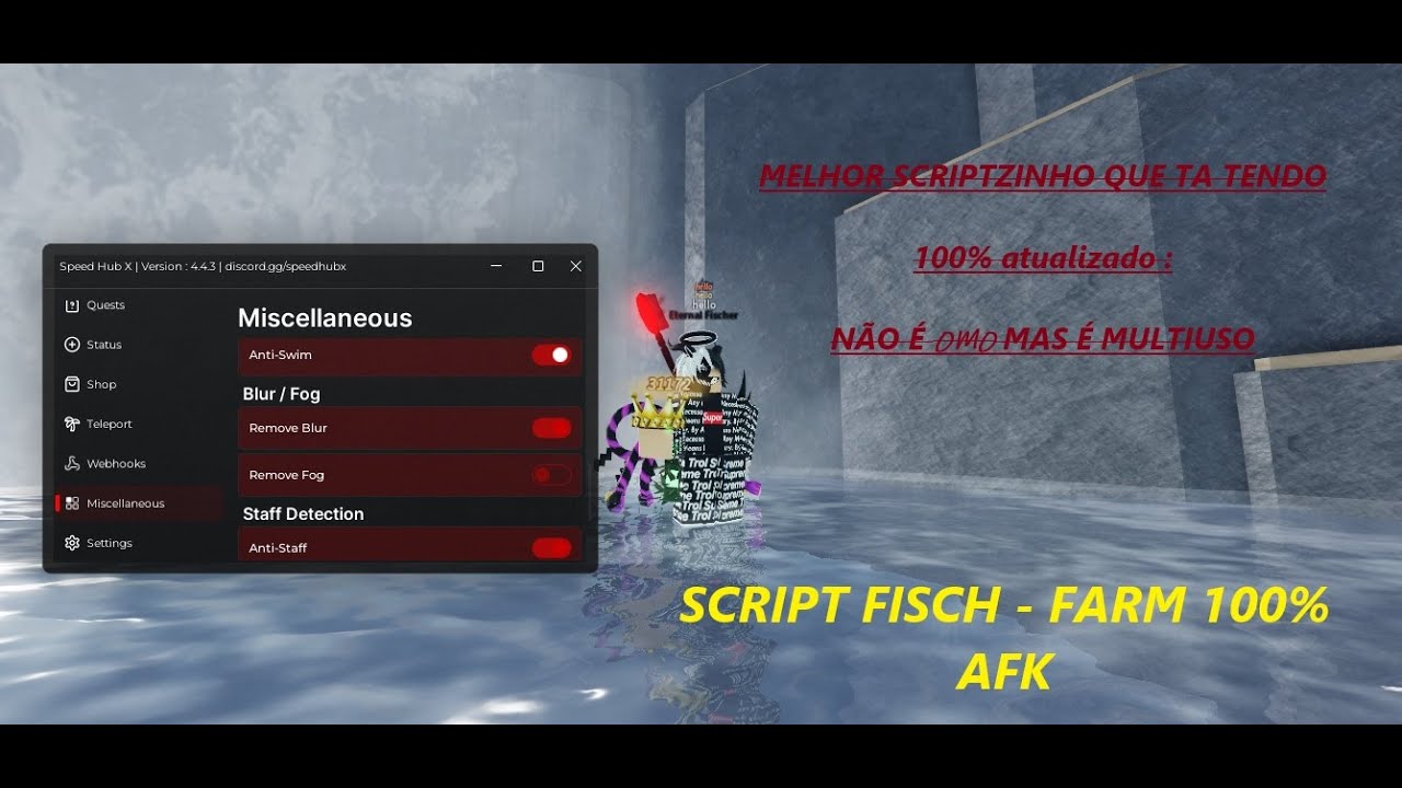 SCRIPT mais COMPLETÃO DA ATUALIDADE para o joguinho de PESCARIA NO ...