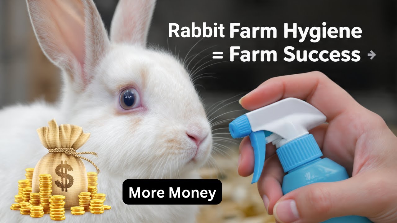 Rabbit Farm Hygiene Tips | Keep Cages Clean, Rabbits Healthy 🧽🐇 - YouTube