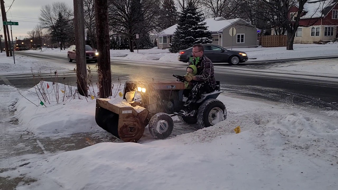Bringing Back The 1966 Ford 100 Garden Tractor For Snow Blowing And New ...
