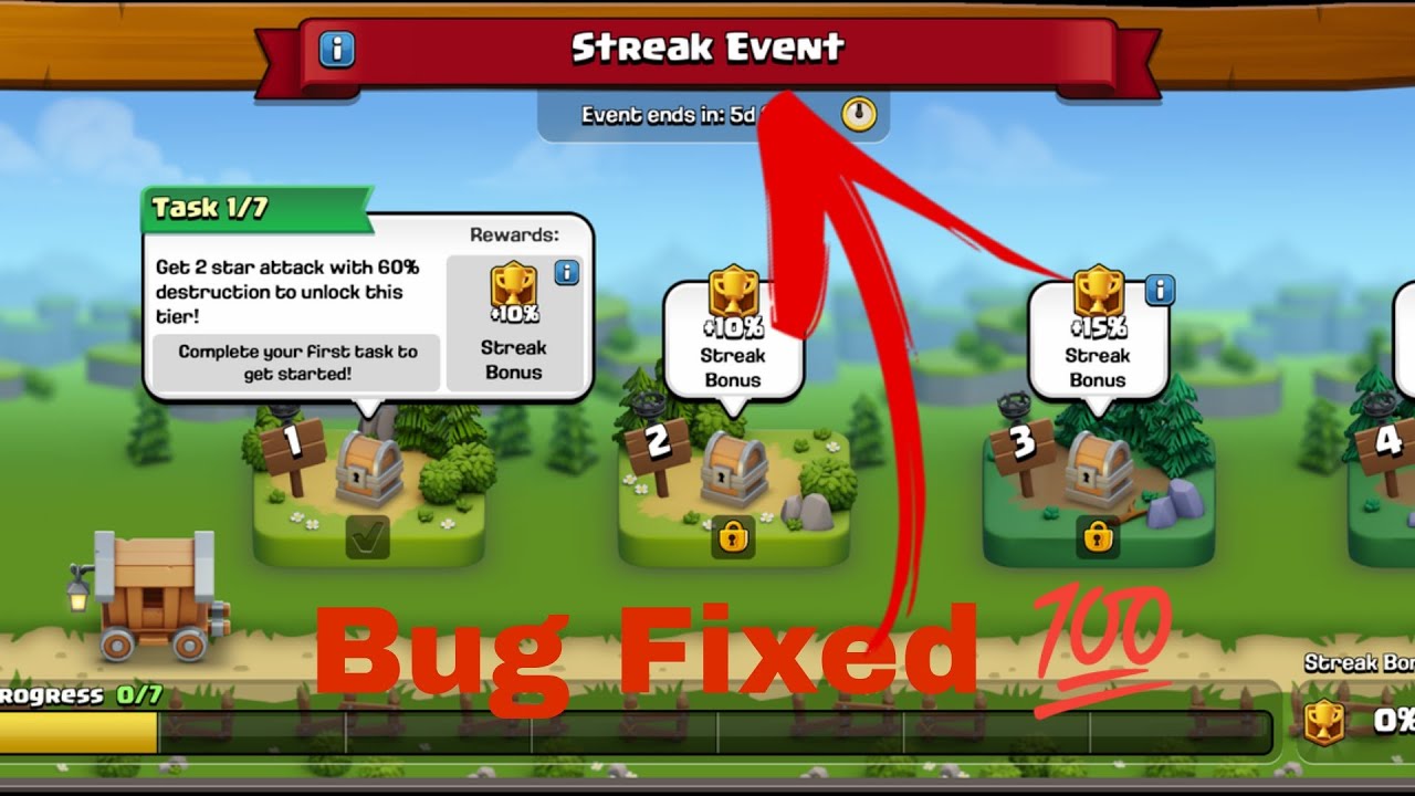 Streak event Fixed Clash of clans giving compensation| #clashofclans # ...