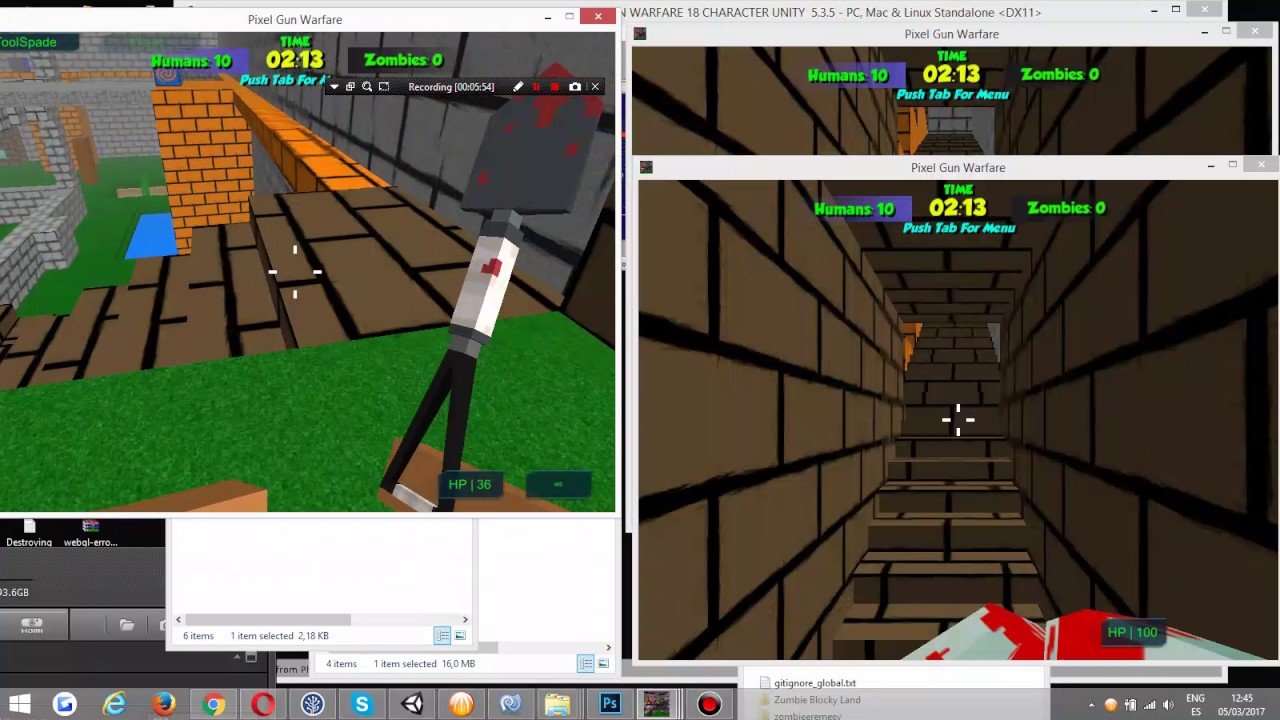 Zombie mod testing pixel gun apocalypse - YouTube