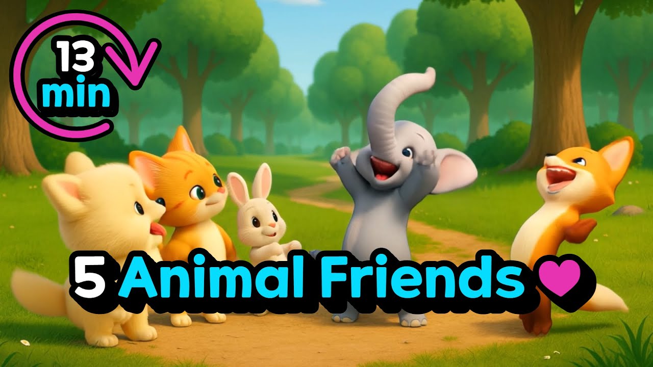 🎵 Sing with Animals ♥ Animal Friends Story 🎵 (Puppy🐶 · Kitty🐱 · Bunny🐰 ...