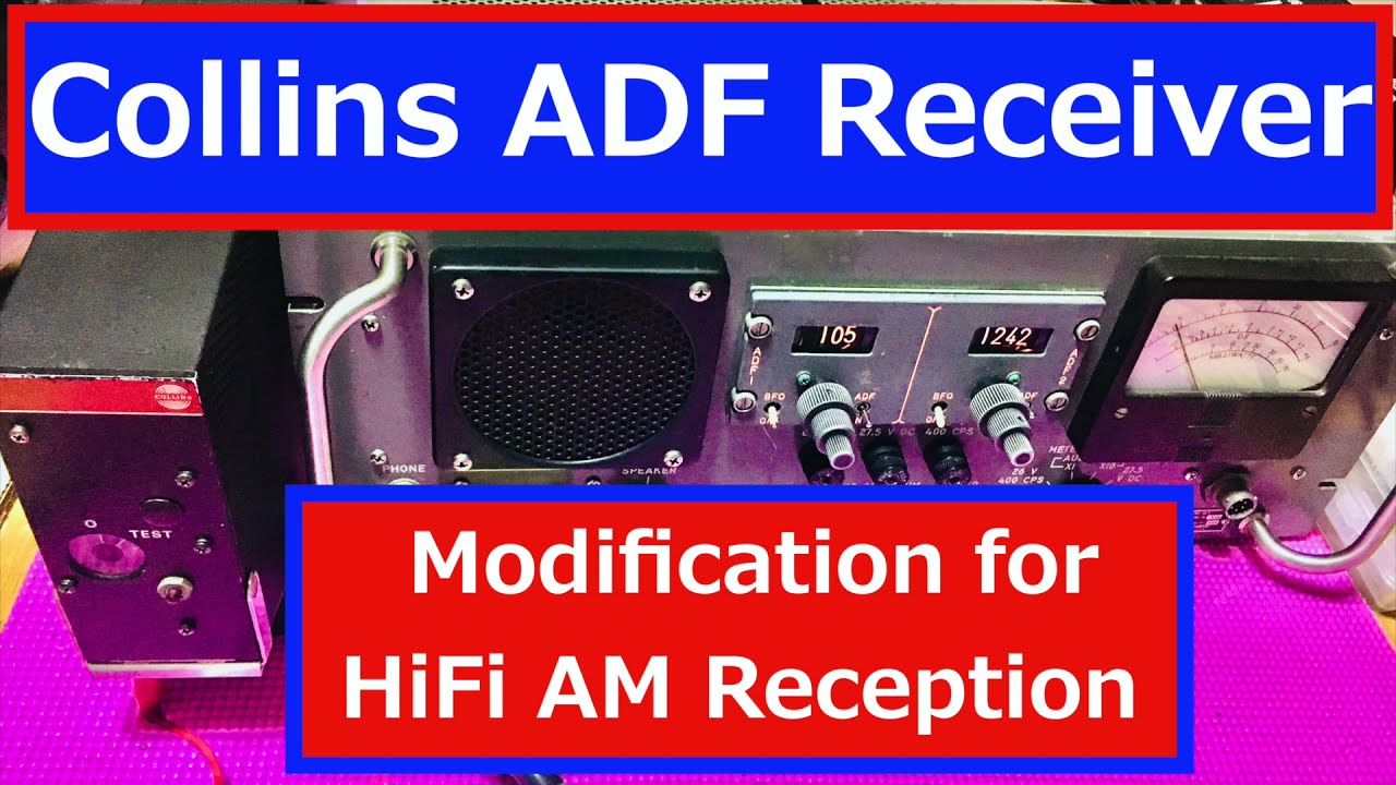 Collins ADF Receiver. AM HiFi modification. Automatic Direction Finder ...