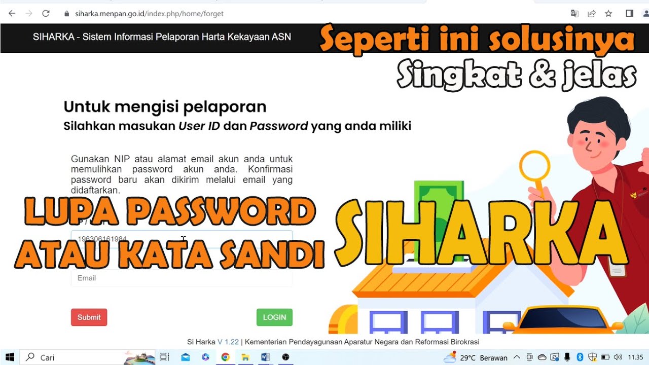 LUPA PASSWORD SIHARKA TERBARU 2023 (Cara Mengubah Kata Sandi Siharka ...