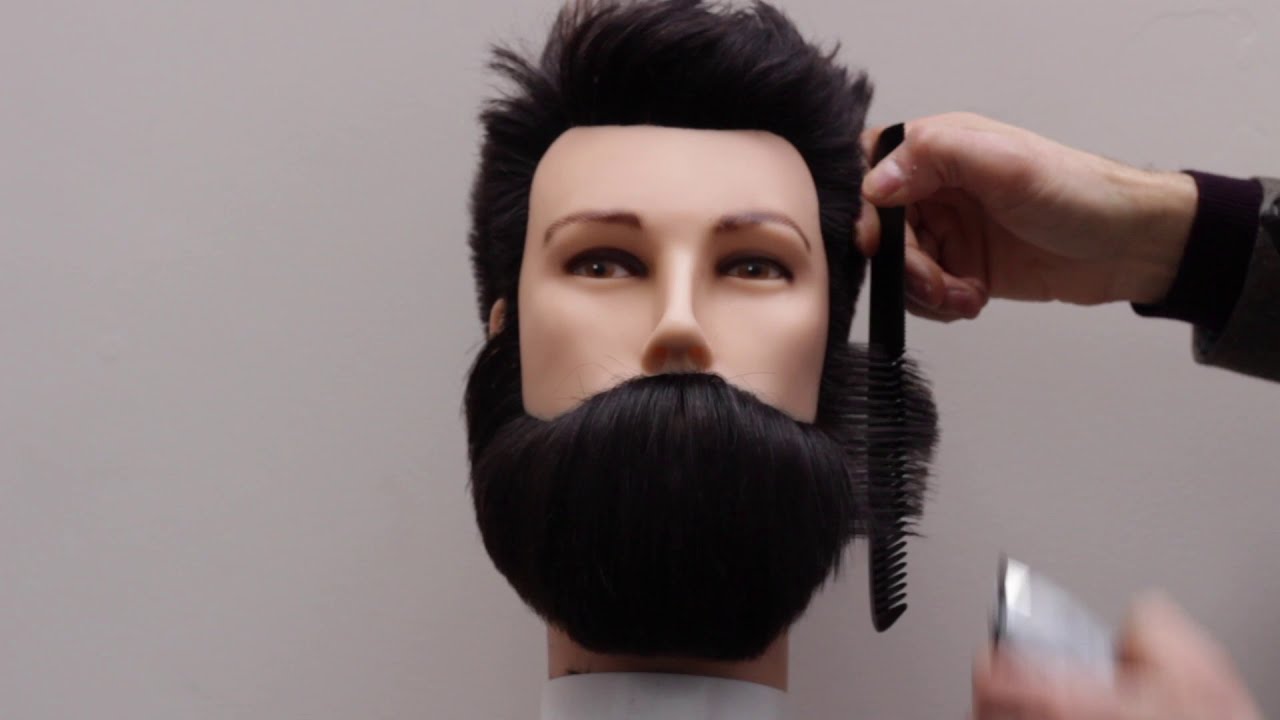 Basic beard cutting part 2 - YouTube