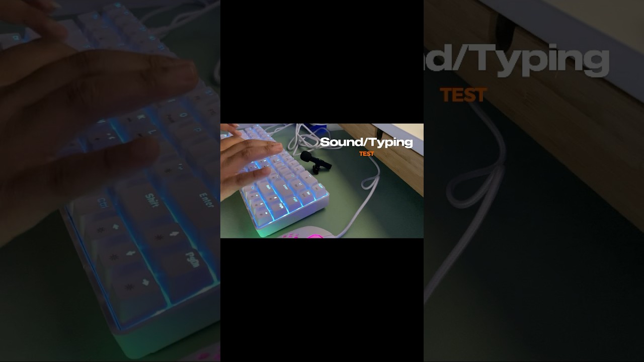 TMKB T68SE Mechanical keyboard Sound and Typing Test # ...