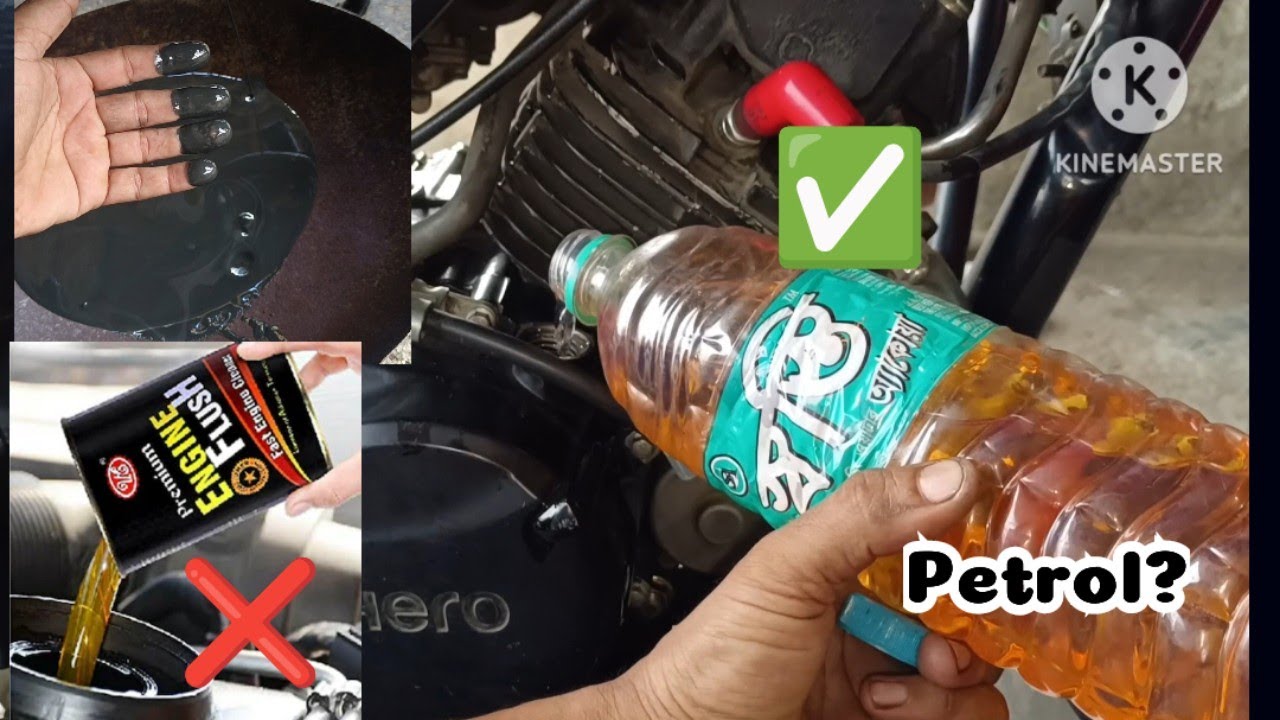 How to flush / Clean Bike/ motorcycle Engine without Engine flusher ...