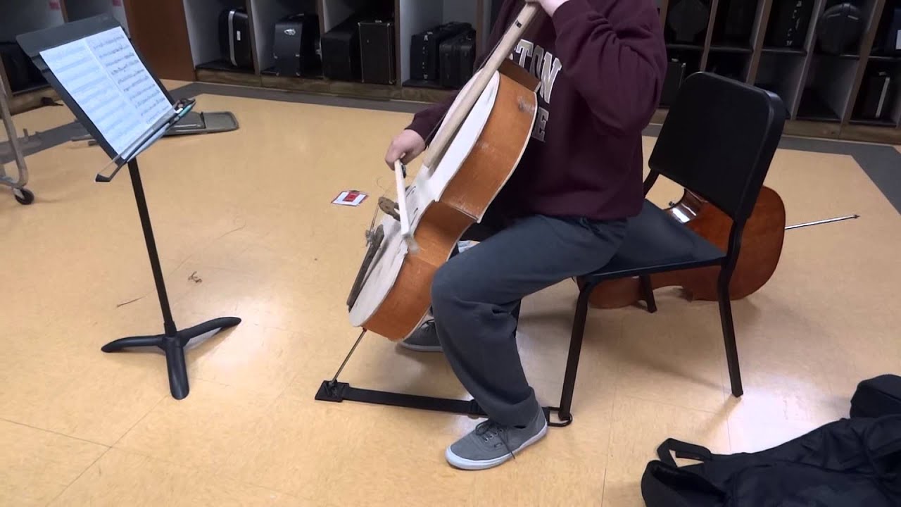Homemade cello - YouTube