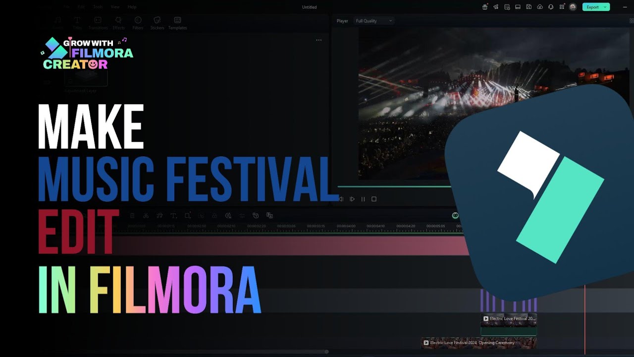 HOW TO MAKE A MUSIC FESTIVAL IN FILMORA! - YouTube