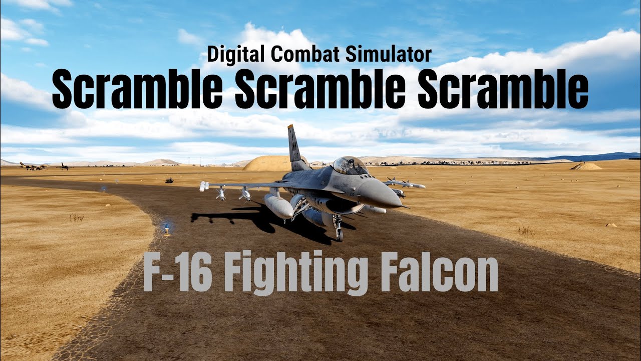 F-16 Fighting Falcon Aircraft Scramble to Intercept Aggressor Fighter ...