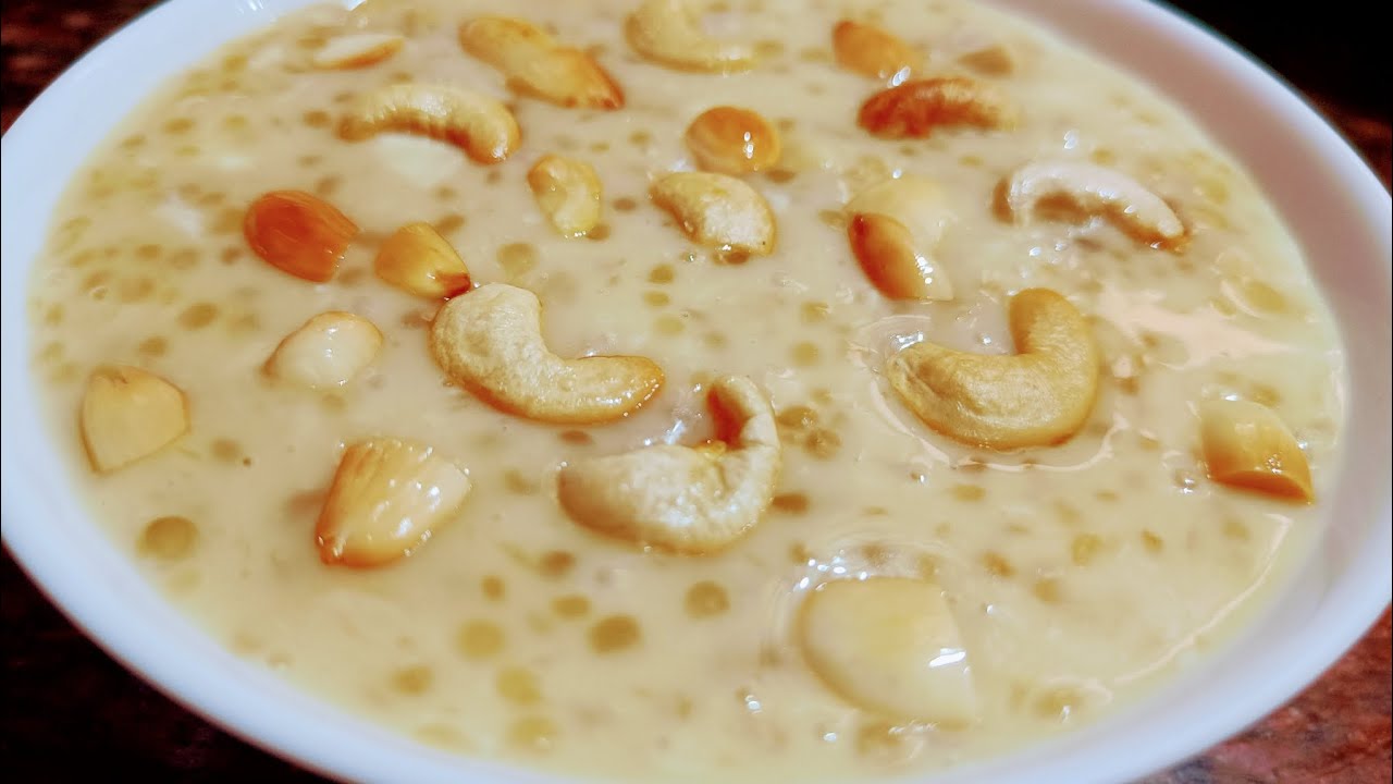 saggubiyyam payasam recipe - YouTube