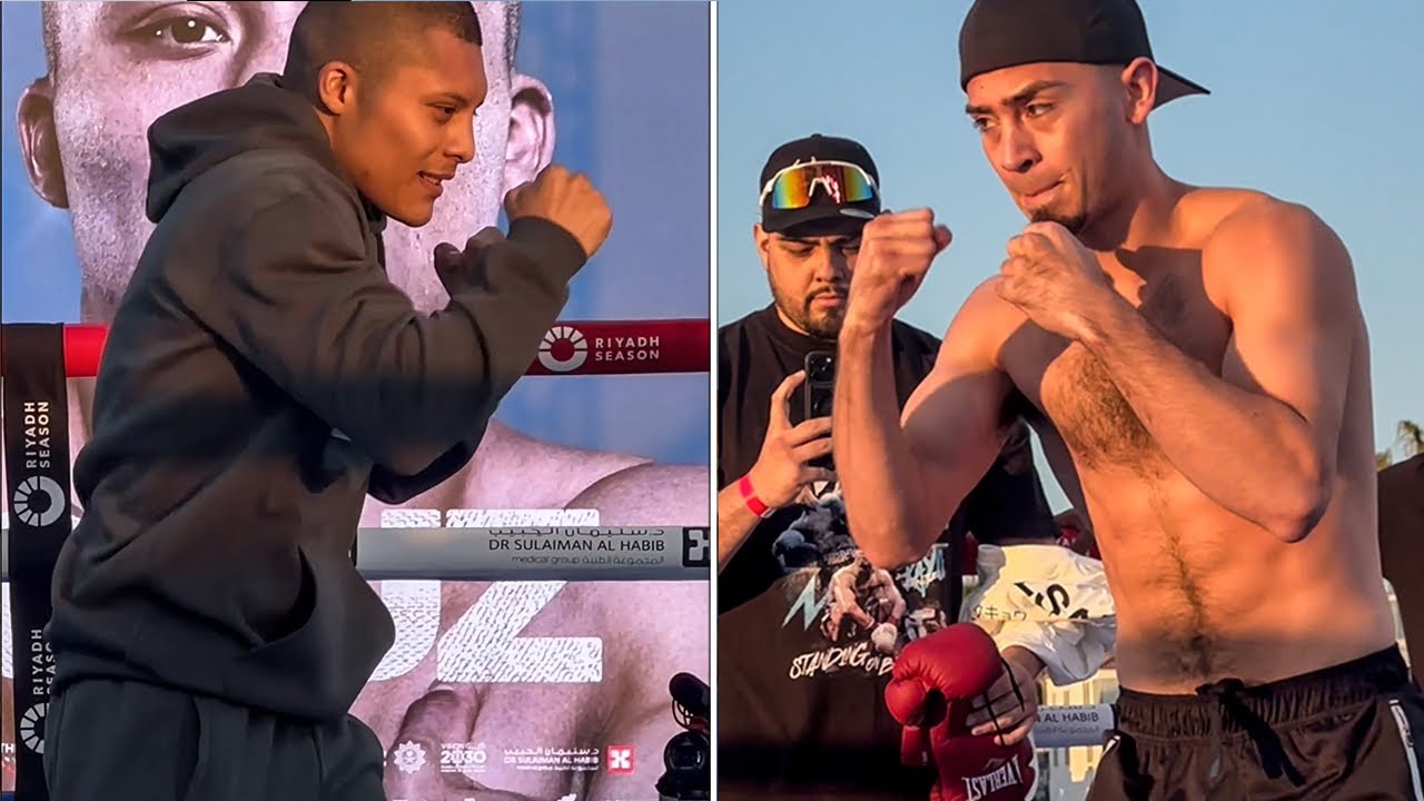 Isaac Cruz vs Rayo Valenzuela SIDE-BY-SIDE MEDIA WORKOUT Comparison ...