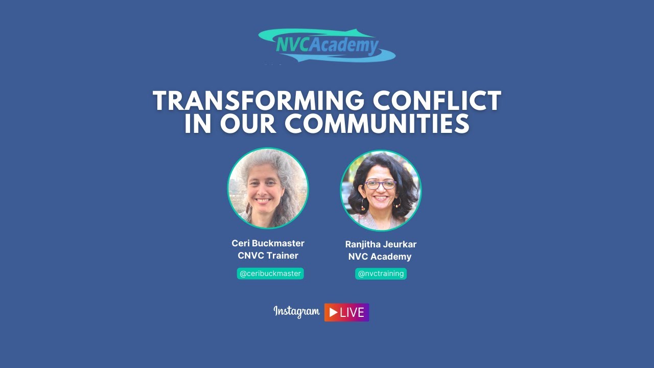 Transforming conflict in our communities: with Ceri Buckmaster & Ranjitha Jeurkar - YouTube