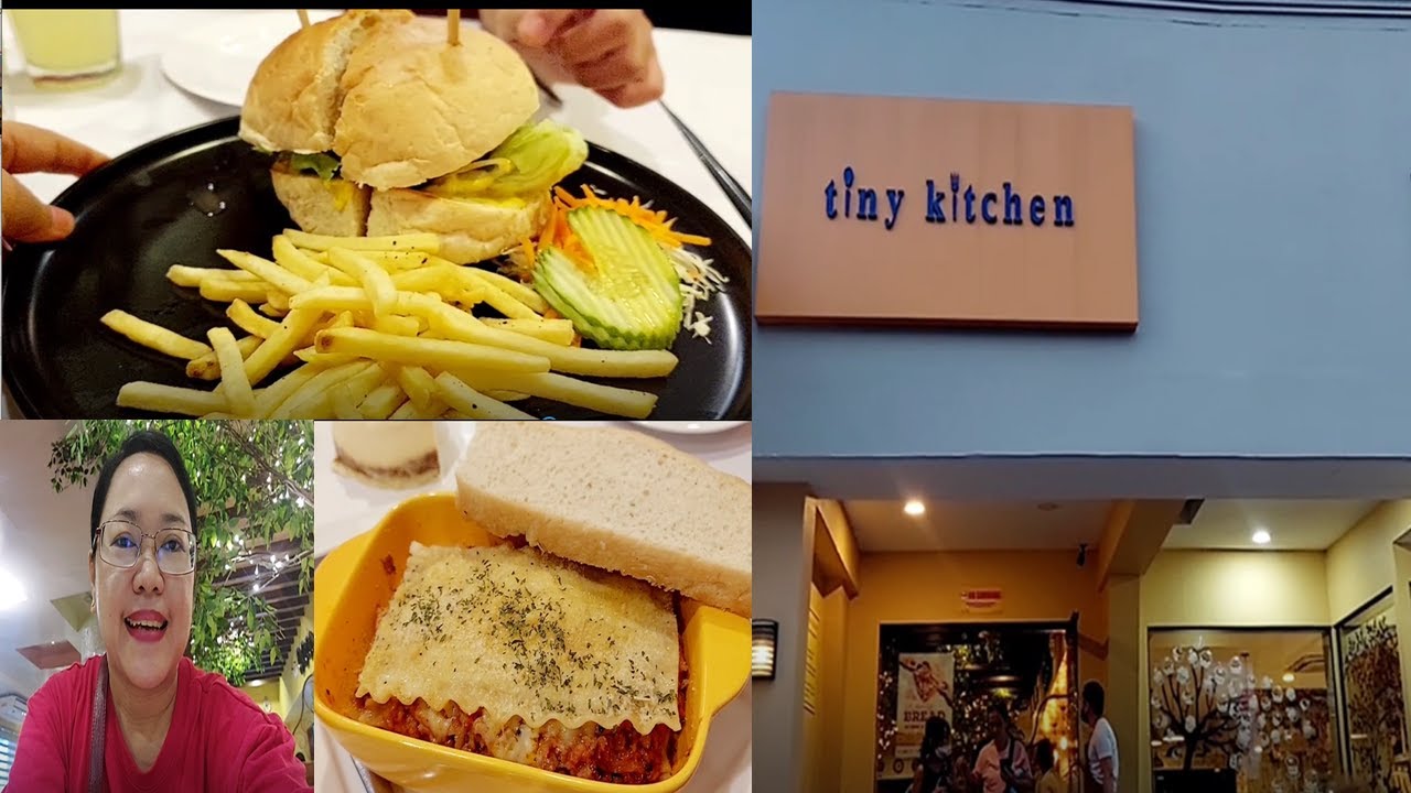 Tasting Hamburguesa and Lasagna at Tiny Kitchen, Davao City - YouTube