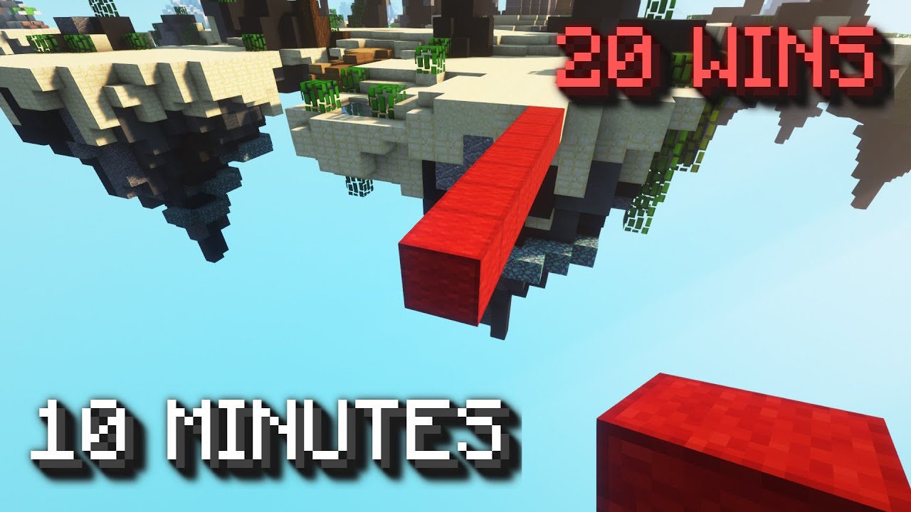20 Bedwars Wins In 10 Minutes - YouTube