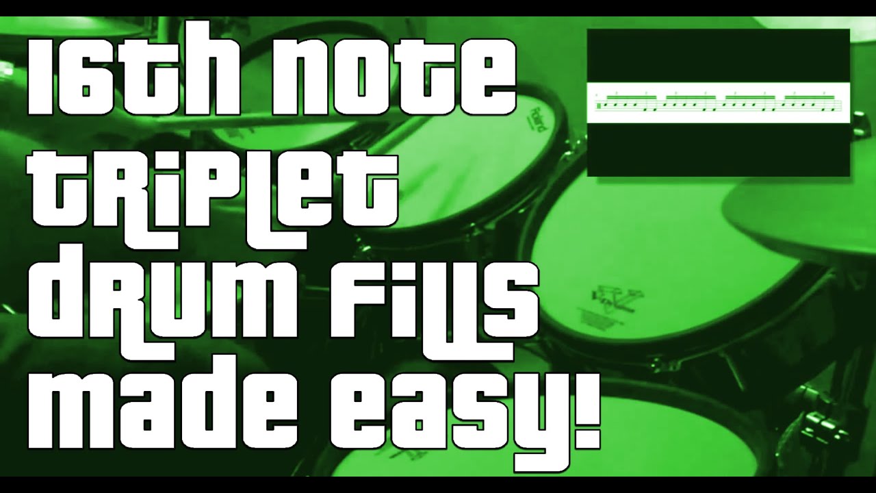How To Drum! 16th Note Triplet Drum Fills Made Really Easy - Free PDF ...