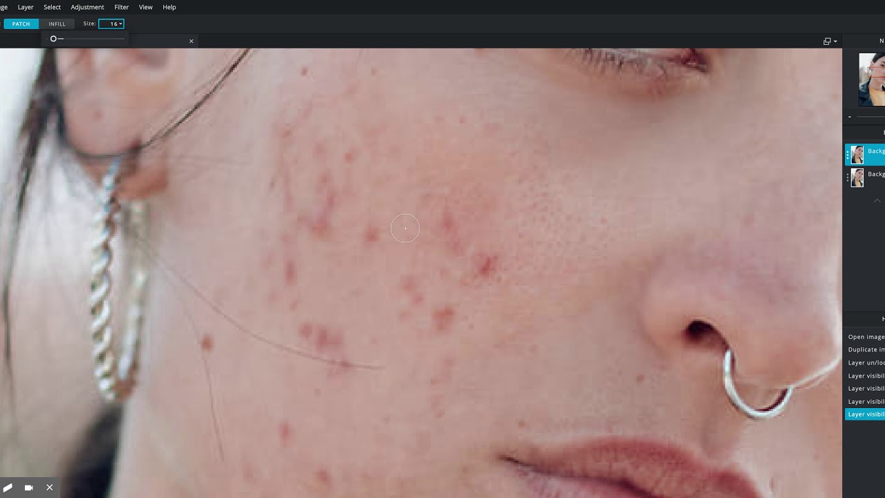 Pixlr E: Healing Tool, Skin Retouching - YouTube