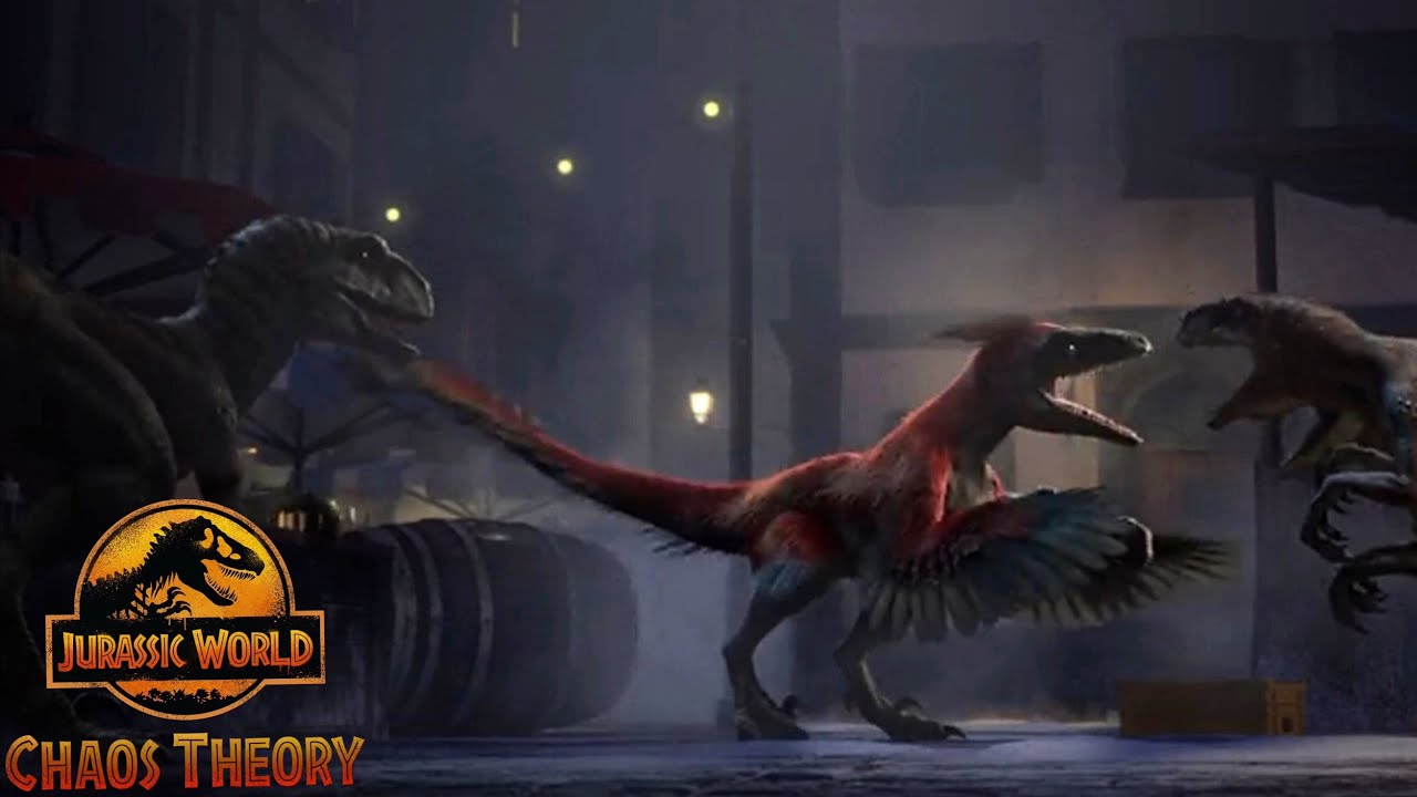 Pyroraptor Vs Atrociraptors Ghost, Panthera and Tiger| Jurassic World ...