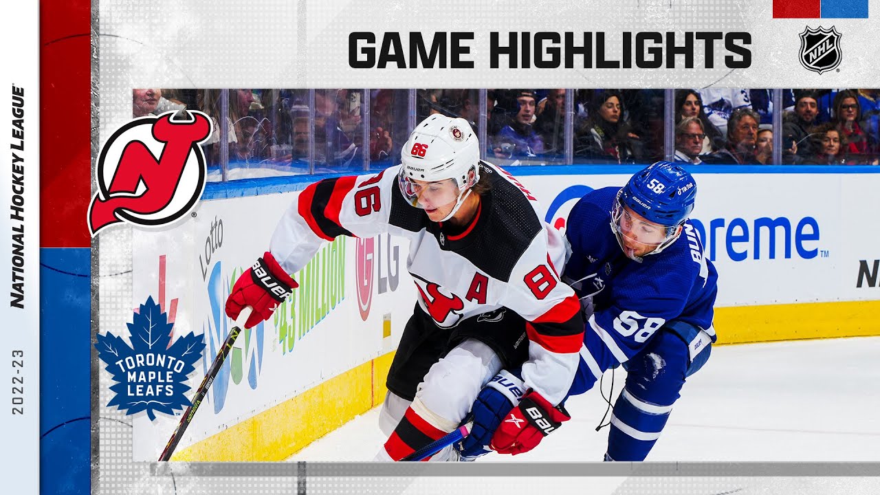 Devils @ Maple Leafs 11/17 | NHL Highlights 2022 - YouTube