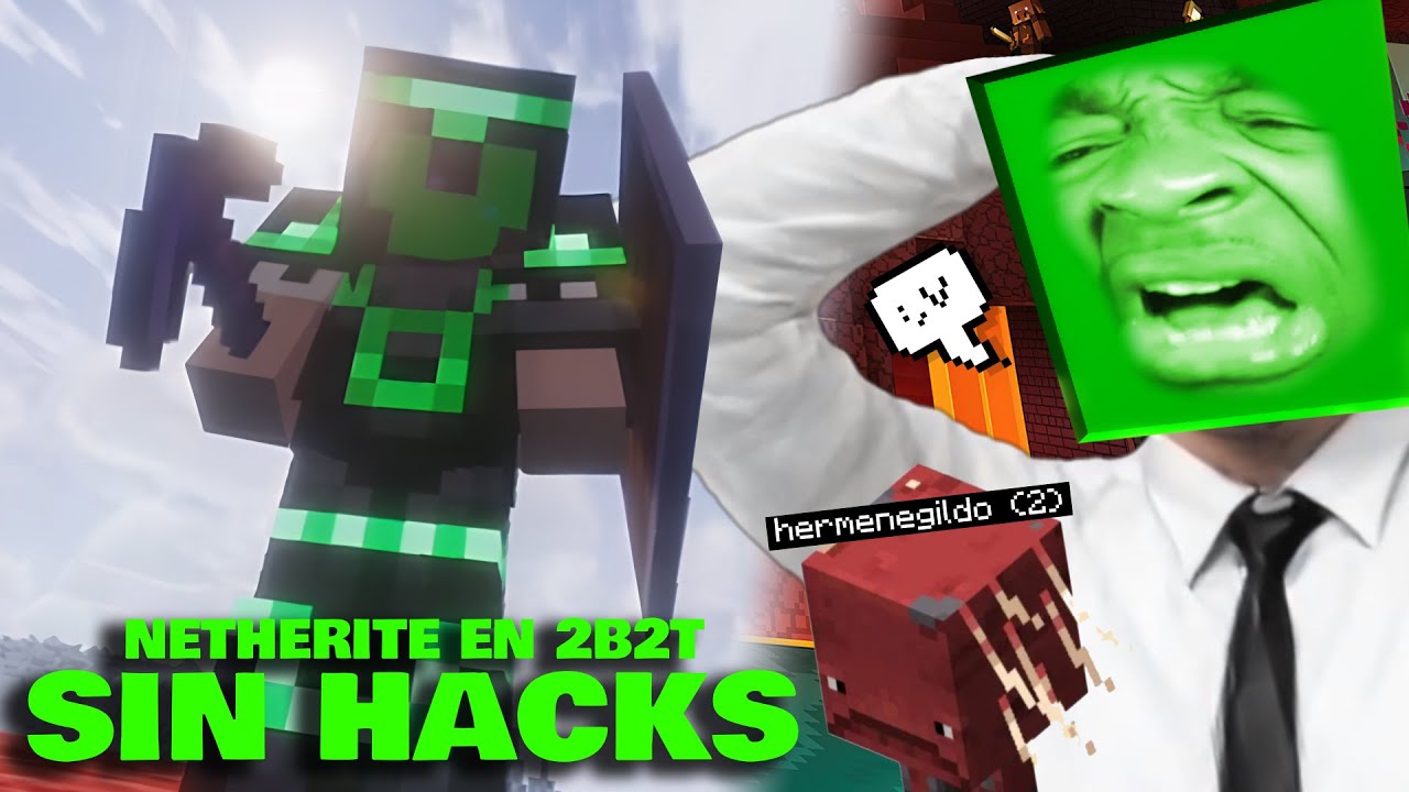 ASÍ conseguí NETHERITE en 2B2T en MINECRAFT VANILLA - YouTube