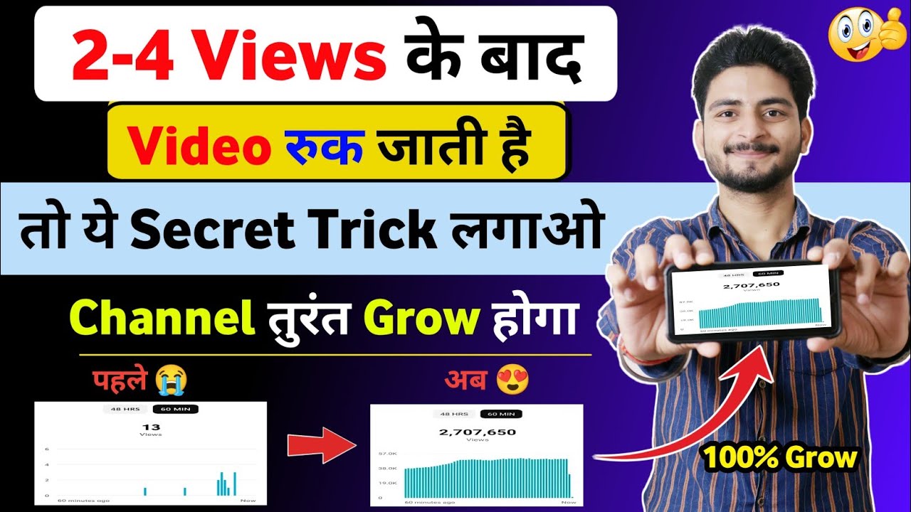 2-4 Views आते हैं | how to grow a youtube channel |How to grow your ...