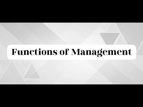 Functions of Management -Lecture -3 II BBA II BCom II MBAII Basic ...