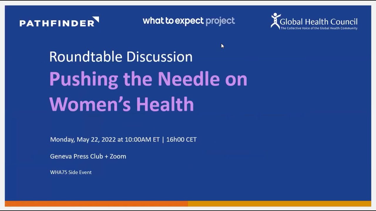 Pushing the Needle on Women's Health - YouTube